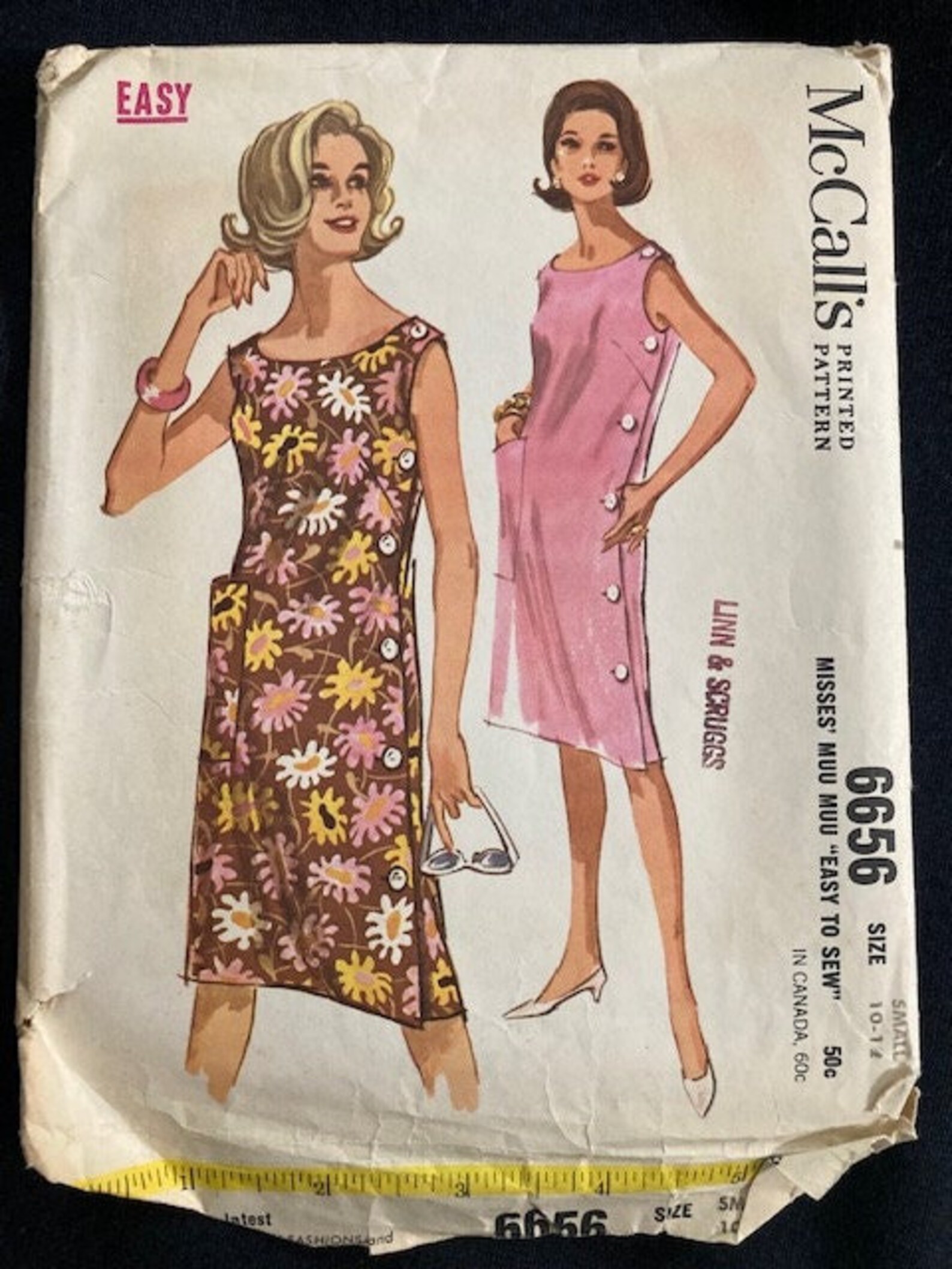 1960s Mccall's Muu Muu Patterns Size 12 Factory Folded - Etsy