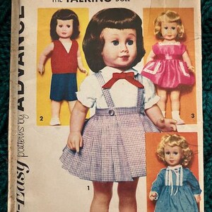 1962 Advance Chatty Cathy Patterns - Etsy