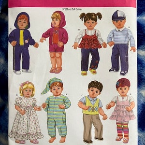 UNCUT Simplicity 3517 15 Doll Clothes - Etsy
