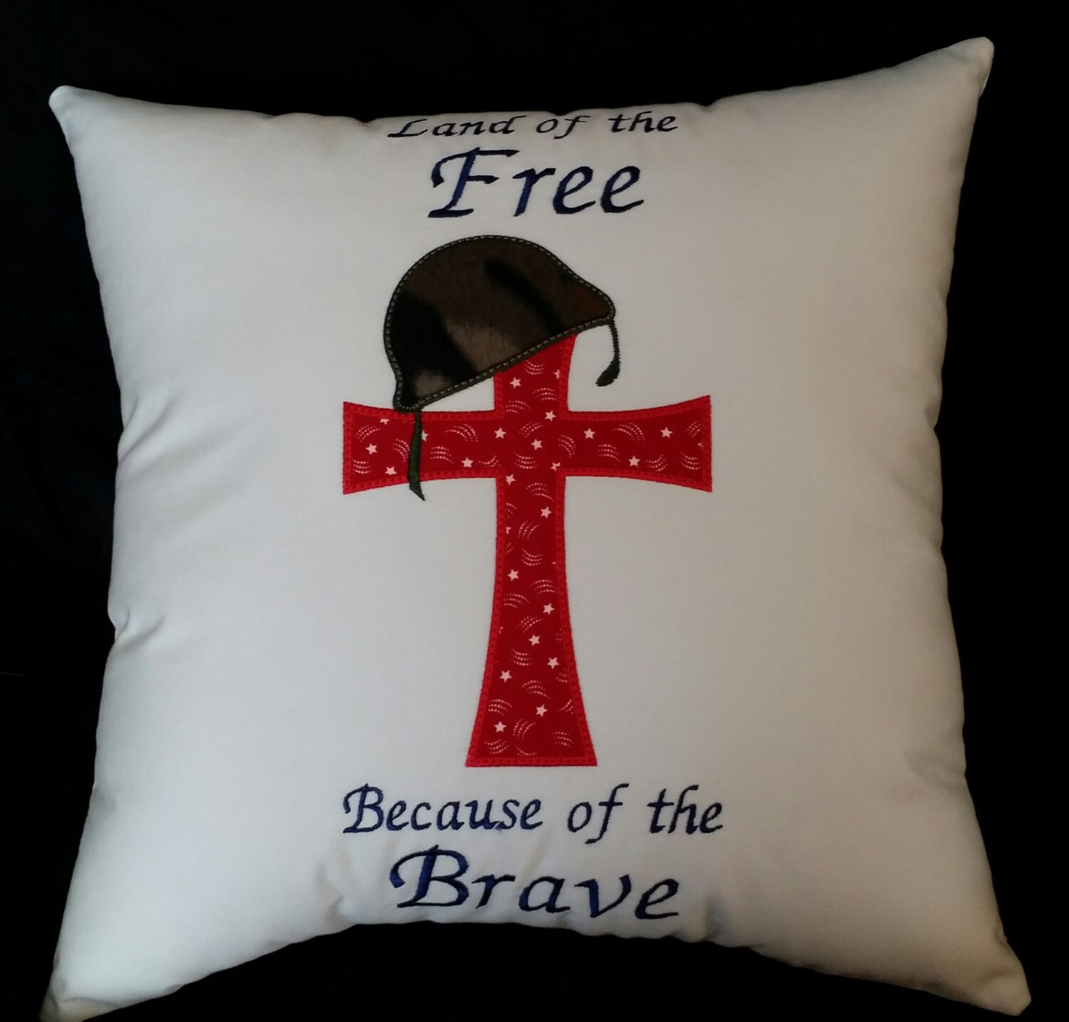 Land of the Free Pillow, Military Pillow, Soldier Pillow, Armed Forces ...