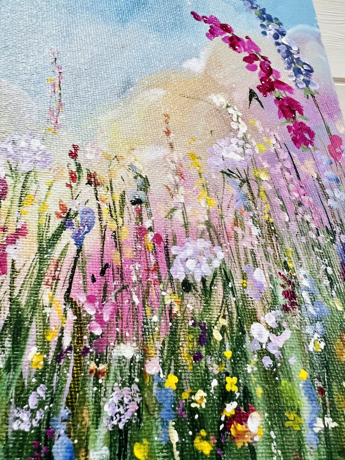 Sunset Meadow A4 Fine Art Print Meadow Wildflower Meadow - Etsy UK