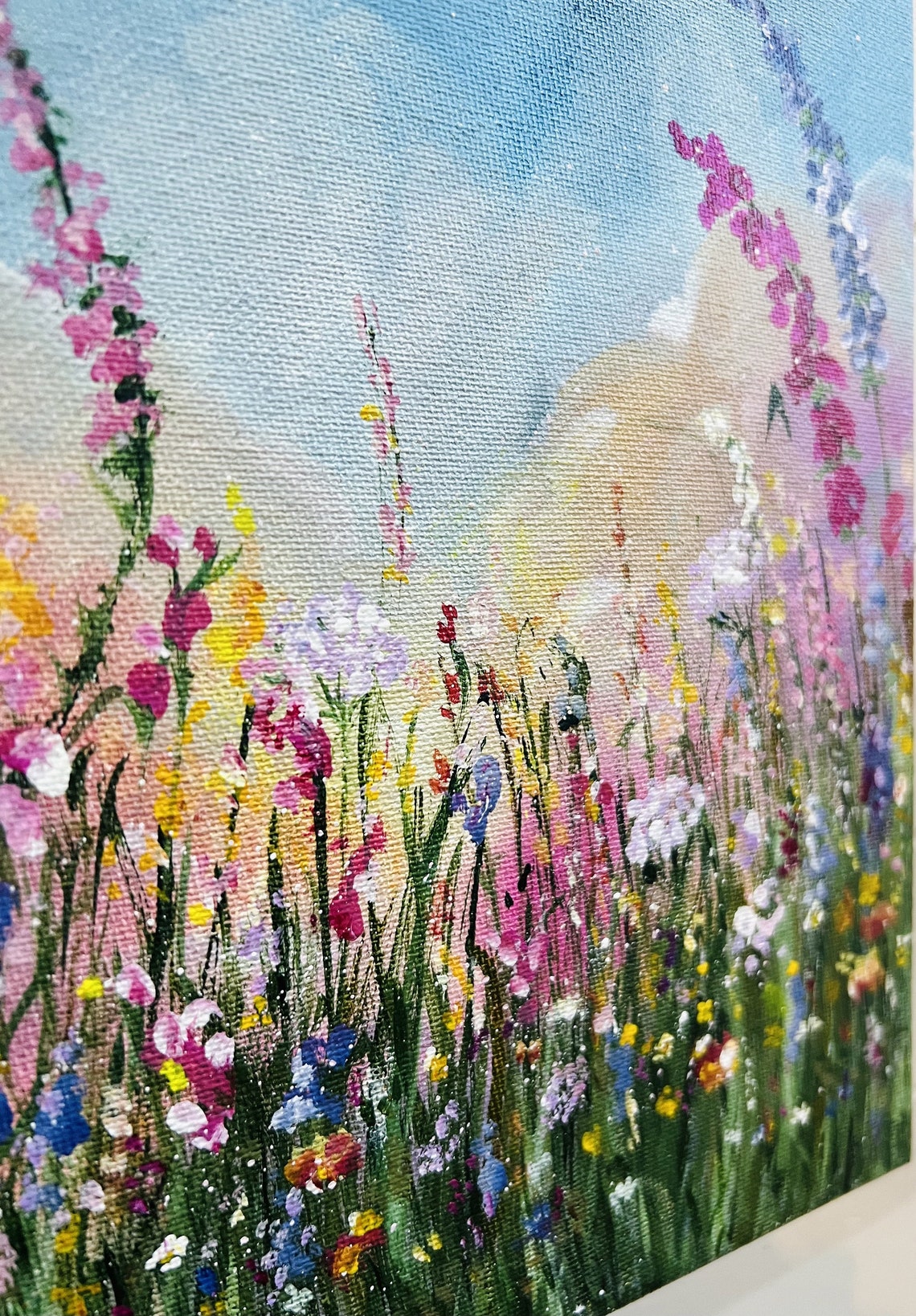 Sunset Meadow A4 Fine Art Print Meadow Wildflower Meadow - Etsy UK