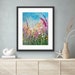 Sunset Meadow A4 Fine Art Print Meadow Wildflower Meadow Colourful ...