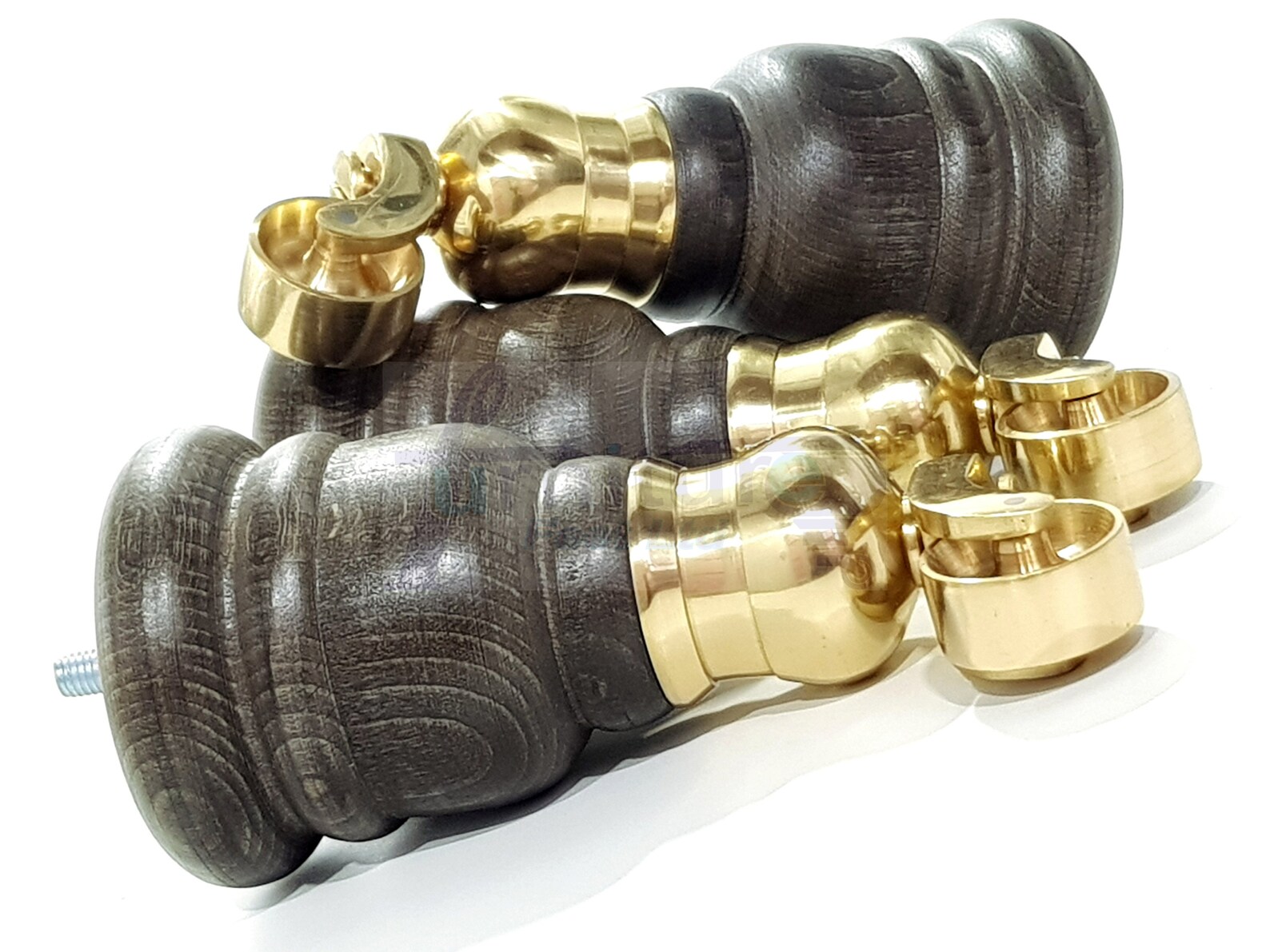 Solid Wood Furniture Feet With Multiple Colour Castors Set of - Etsy UK