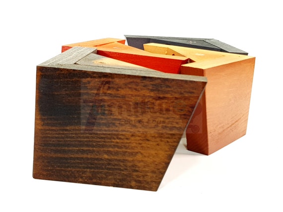 Solid Wood Furniture Legs Replacement Corner Feet 95mm High - Etsy