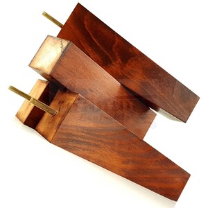 Wooden Furniture Feet Square Replacement Block Tapered Legs 100mm to ...
