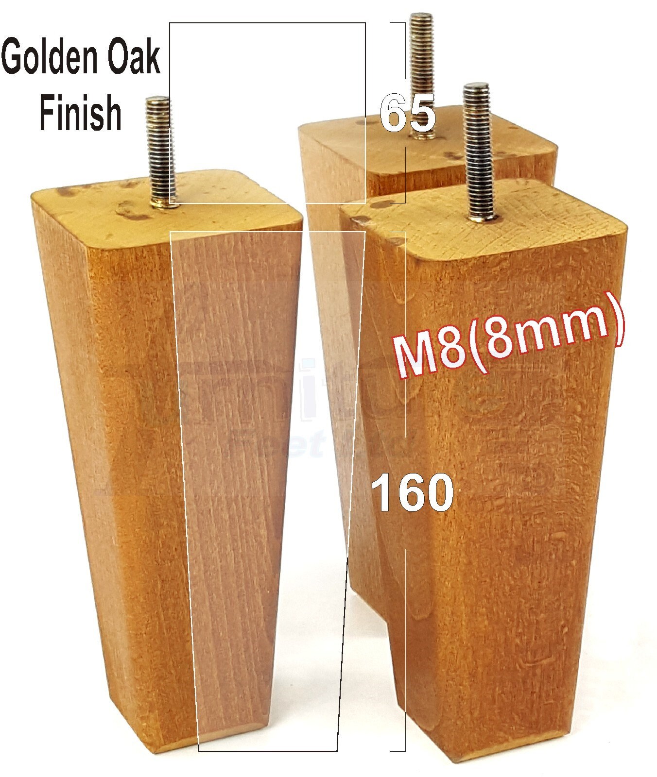Golden Oak Solid Wood Furniture Feet Replacement Legs 120mm to - Etsy UK