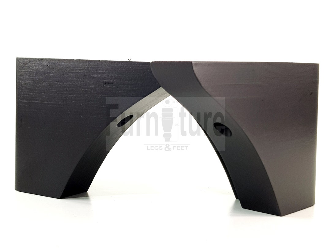 4 Wood Furniture Feet Replacement Corner Legs 110mm High Chairs Stools ...