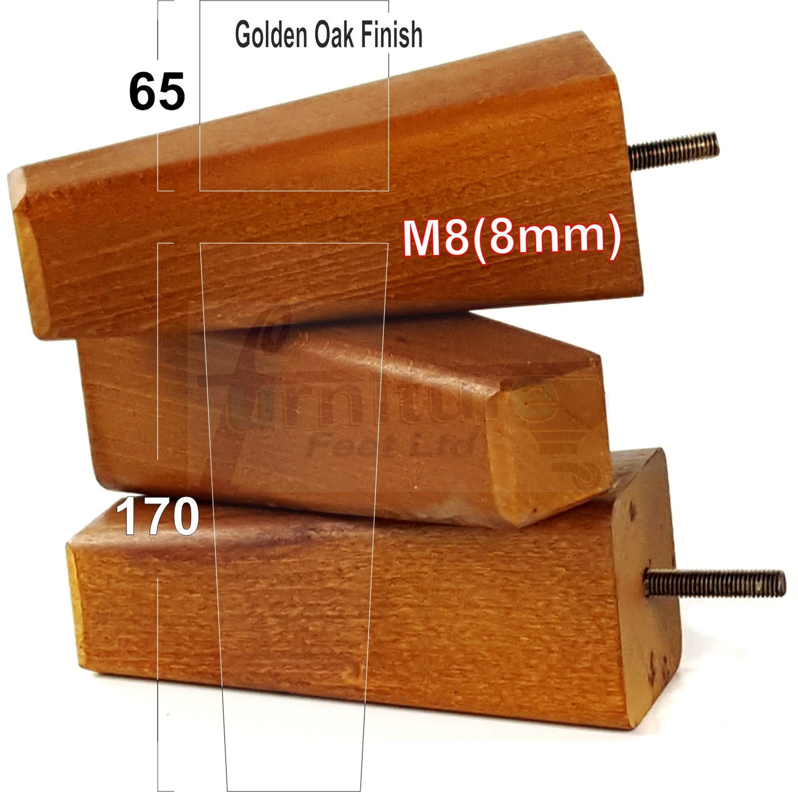 Golden Oak Solid Wood Furniture Feet Replacement Legs 120mm to - Etsy UK