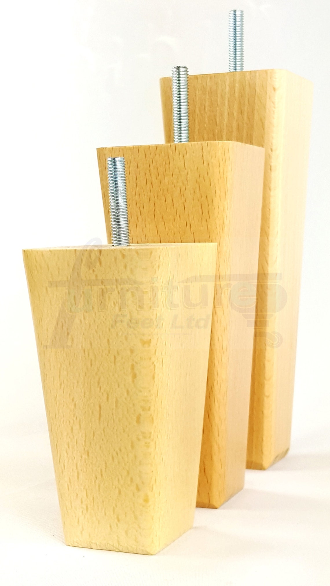 Natural Solid Wood Furniture Feet Replacement Legs 120mm to | Etsy