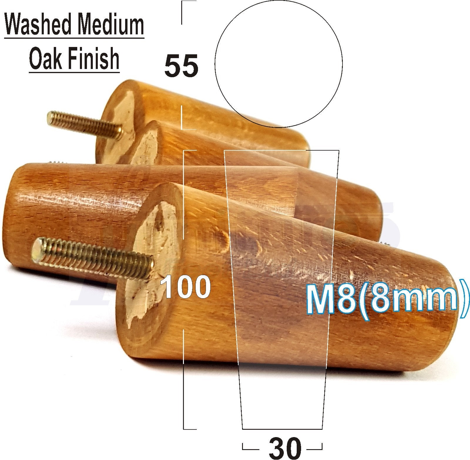 Turned Solid Wood Furniture Feet Replacement Mid Centry Retro - Etsy Canada