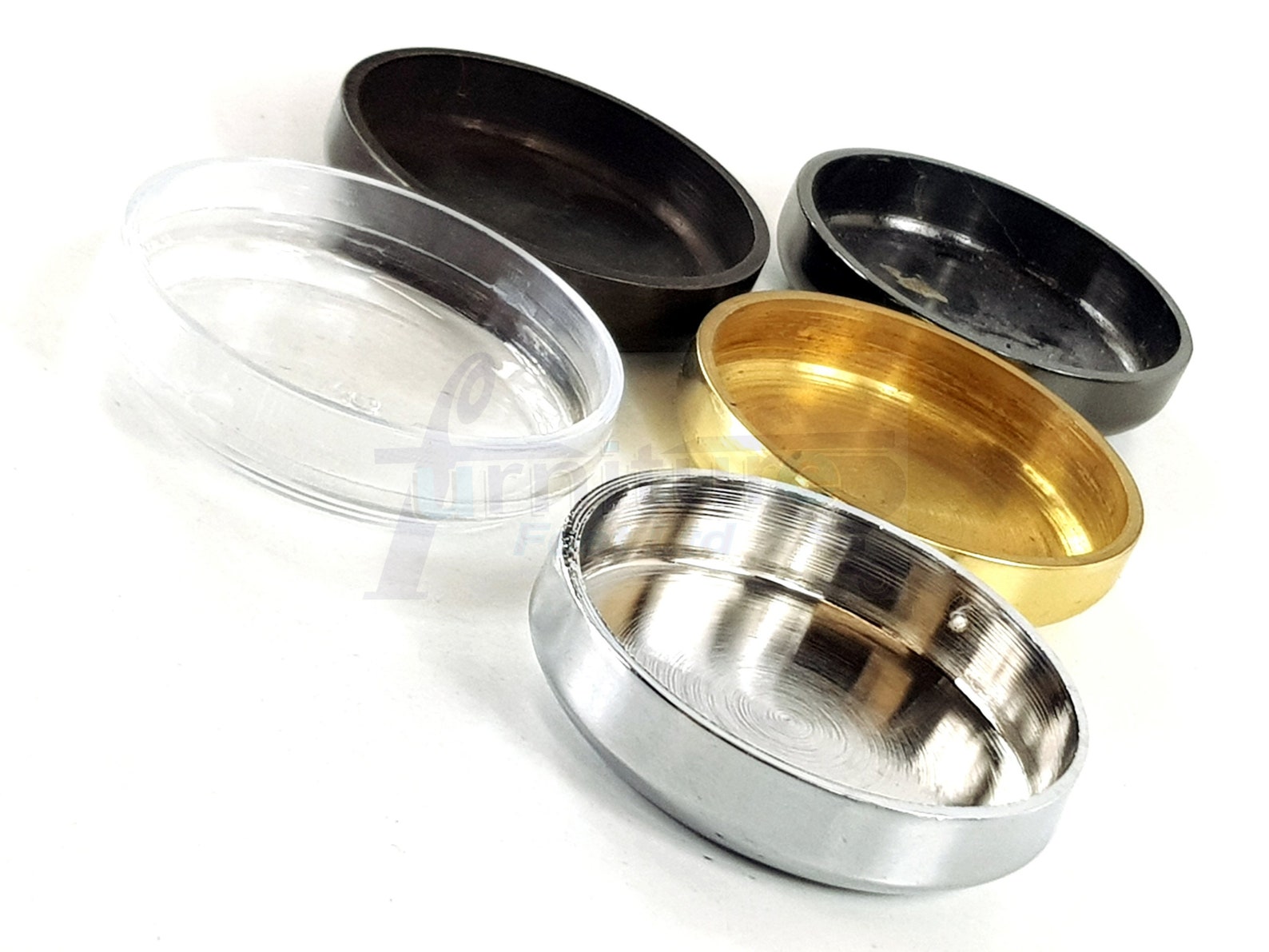 Set of 4 Castor Coasters Castor Cups Brass Chrome Black - Etsy UK