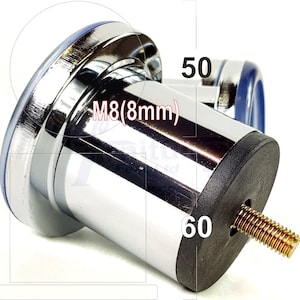 Metal Furniture Feet Chrome Finished Furniture Legs 60mm - 160mm High ...