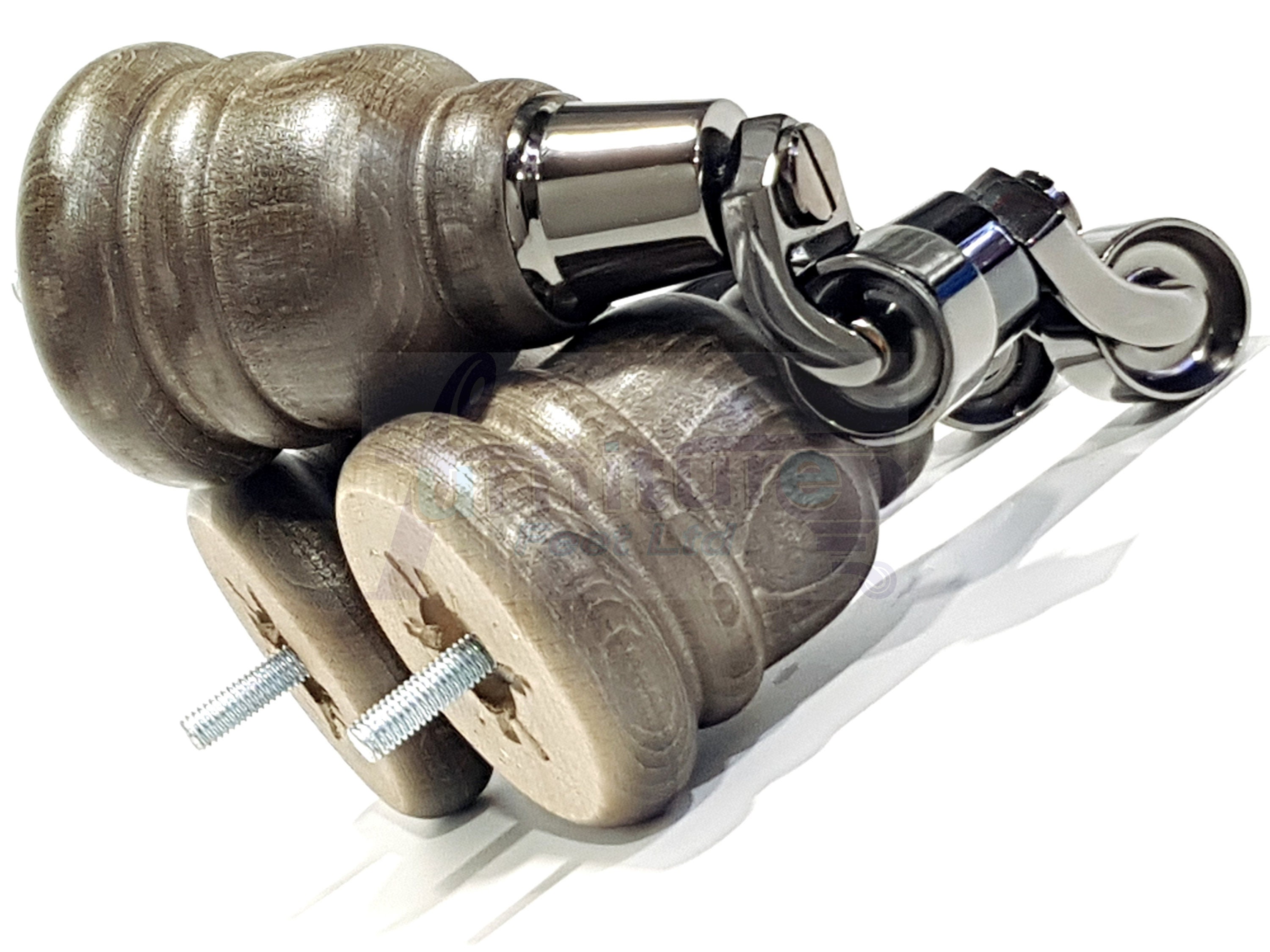 Solid Wood Furniture Feet With Multiple Colour Castors Set of - Etsy UK