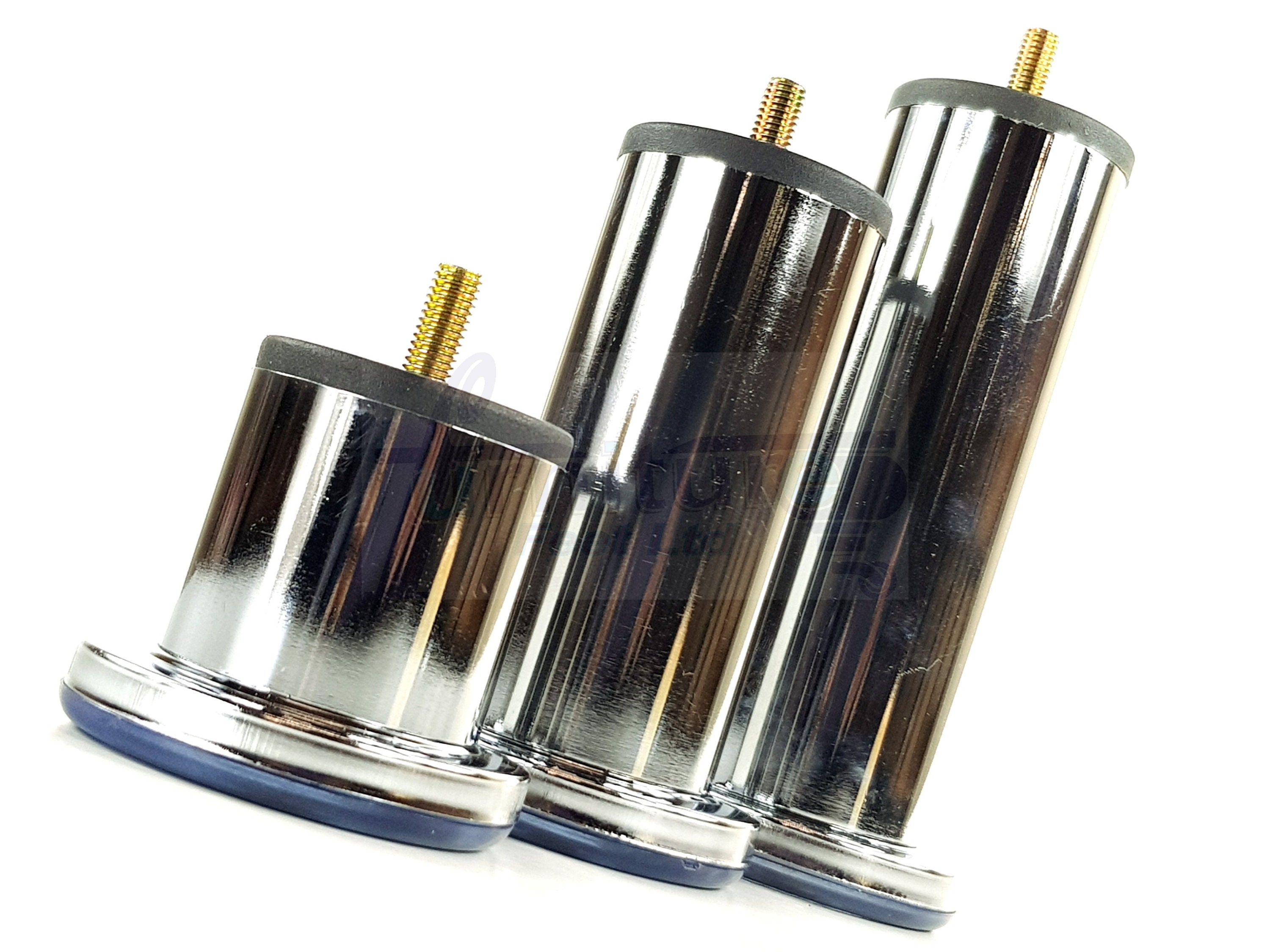 Metal Furniture Feet Chrome Finished Furniture Legs 60mm | Etsy