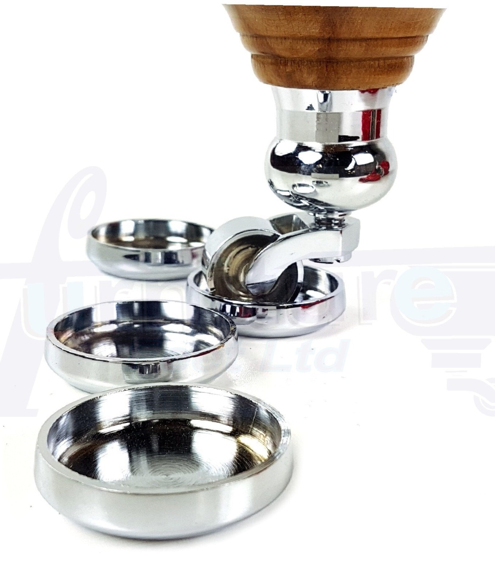 Set of 4 Castor Coasters Castor Cups Brass Chrome Black - Etsy UK