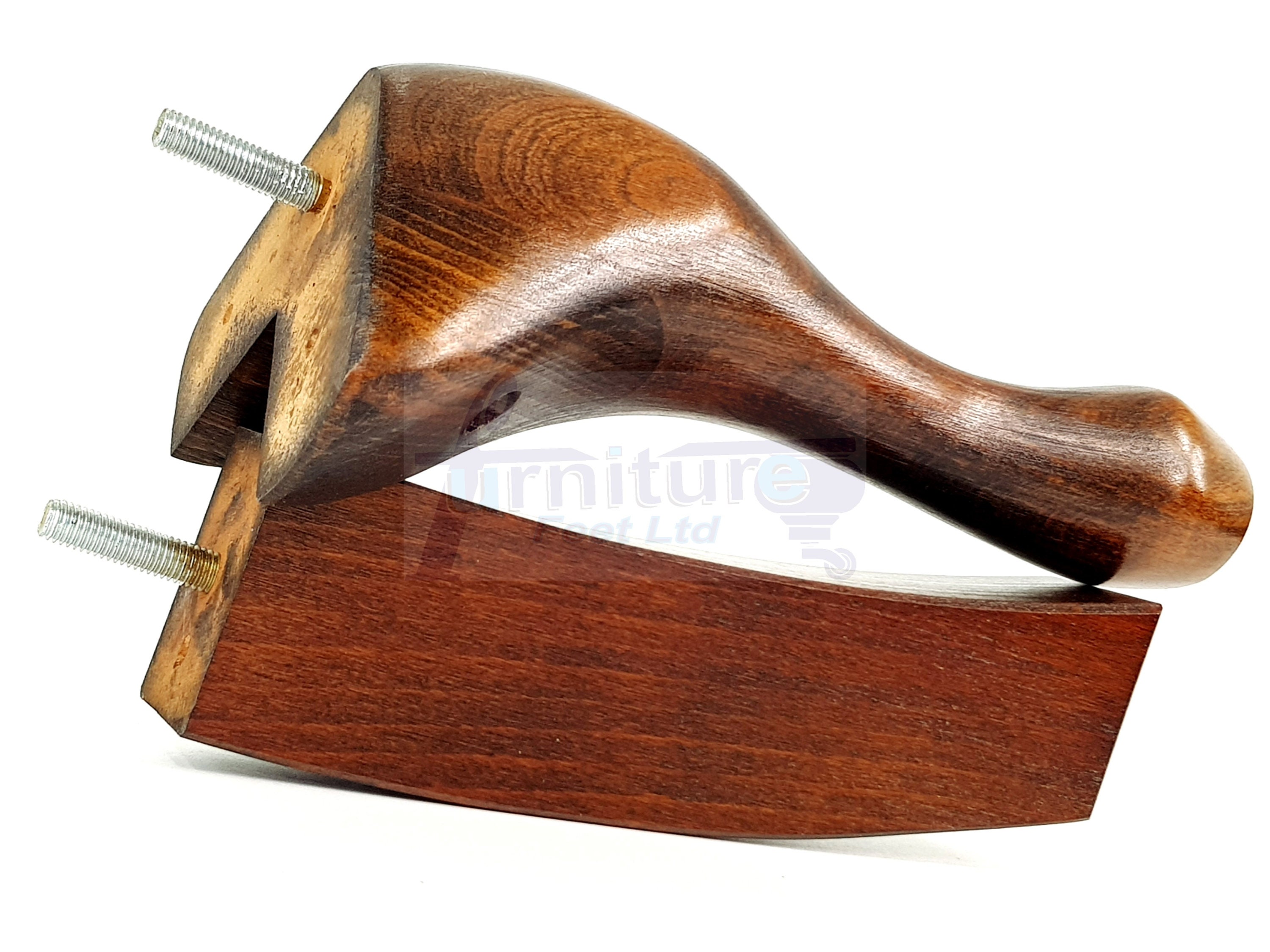 Solid Wood Furniture Feet 2 Vintage Queen Anne 8 Inches 200mm High ...