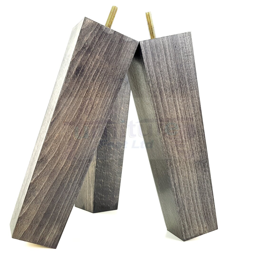 Wooden Furniture Feet Square Replacement Block Tapered Legs 100mm to ...