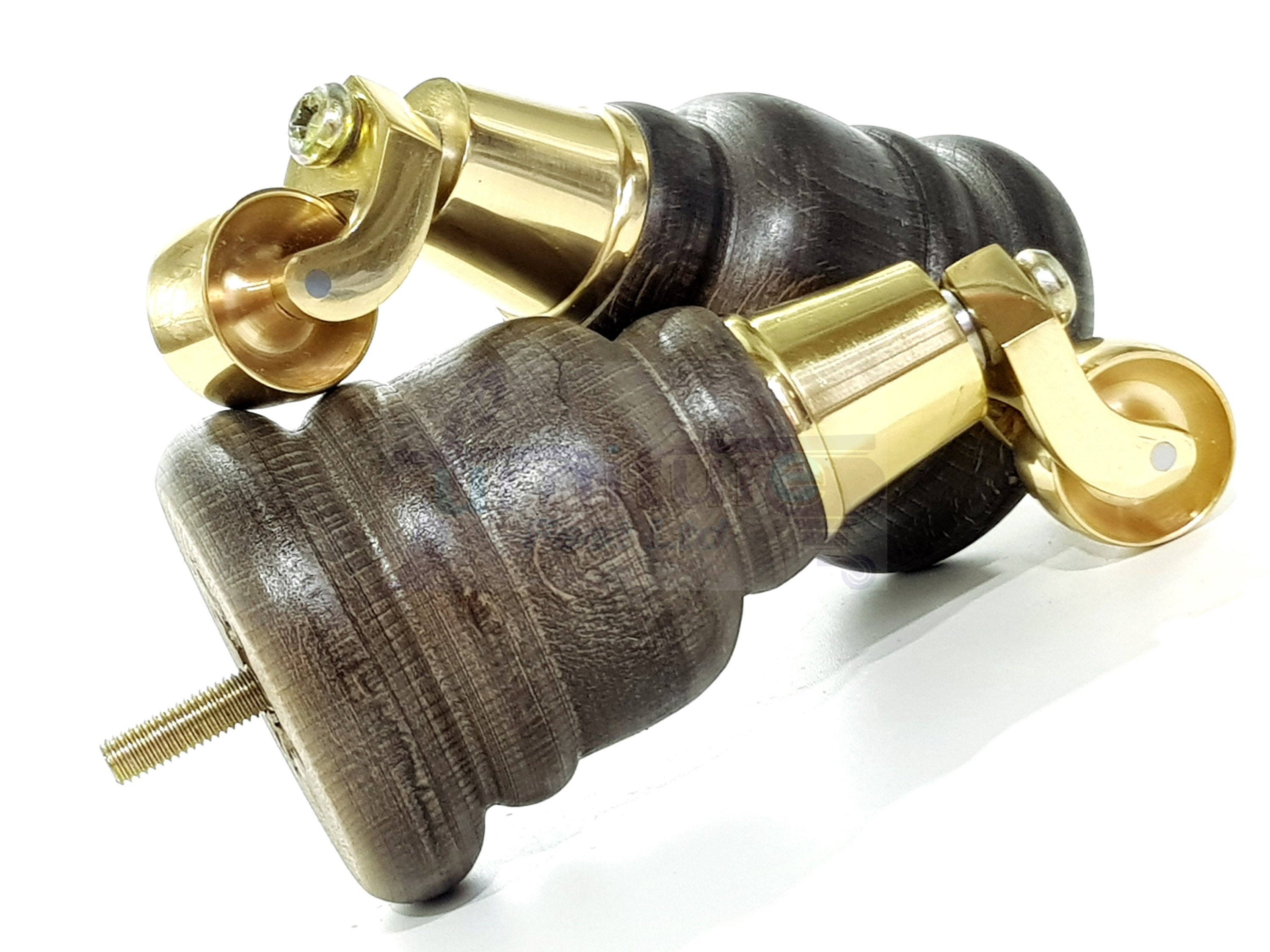 Solid Wood Furniture Feet With Multiple Colour Castors Set of - Etsy UK