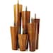 Wooden Furniture Feet Square Replacement Block Tapered Legs 100mm to ...