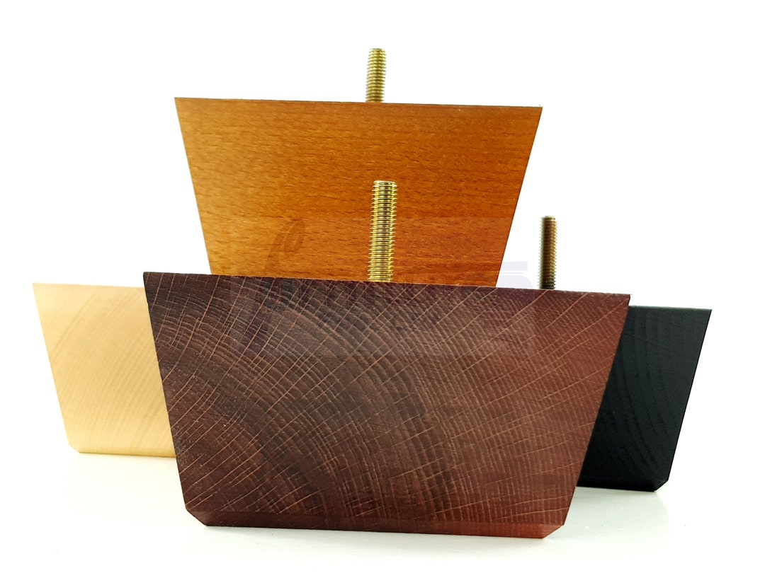 Solid Wood Furniture Feet Replacement Legs 60mm High for Chairs, Stools ...