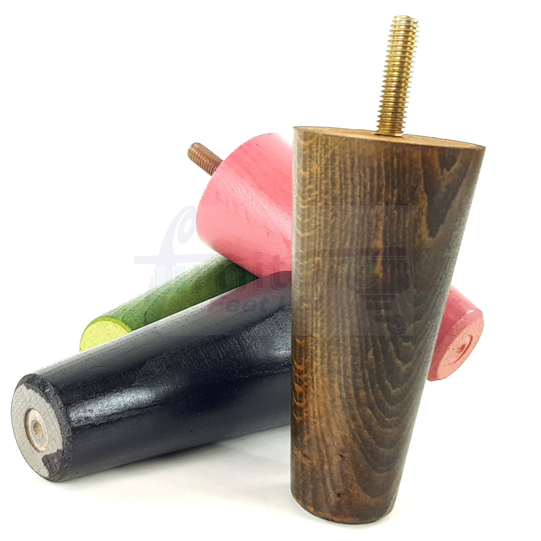 Turned Solid Wood Furniture Feet Replacement Mid Centry Retro Legs ...