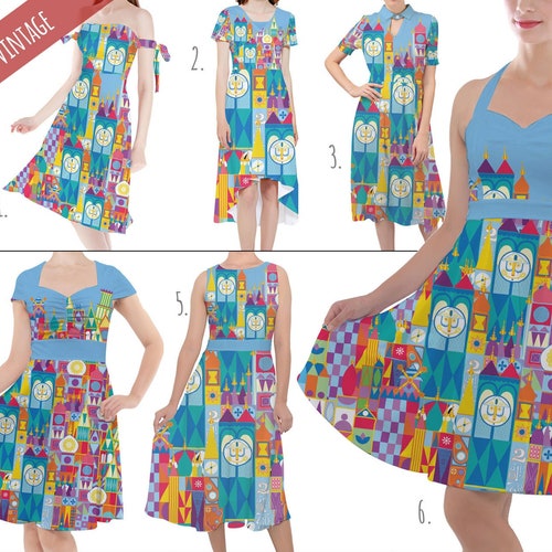 It's A Small World Disney Parks Inspired Dress in XS - Etsy