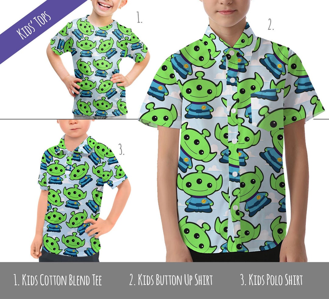 Little Green Aliens Toy Story - Theme Park Inspired Kids' Tops ...
