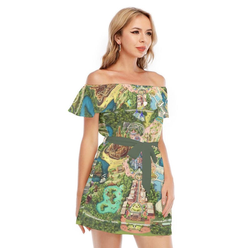 Disneyland Colorful Map - Disney Inspired Summer Dress in XS–5XL (new ...