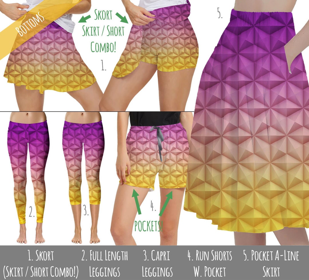 Epcot Spaceship Earth Disney Inspired Women's Bottoms in Sizes Xs 5XL ...