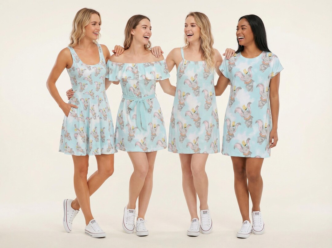 Sketch of Dumbo - Disney Inspired Summer Dress in XS–5XL (new Global ...