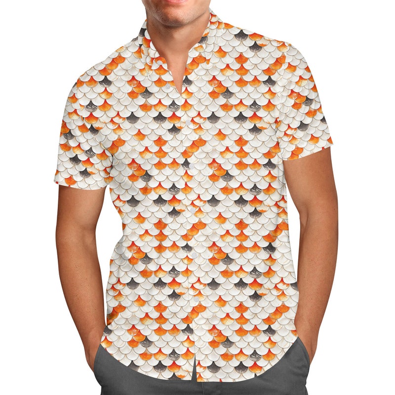 Fish Button up Shirt - Etsy