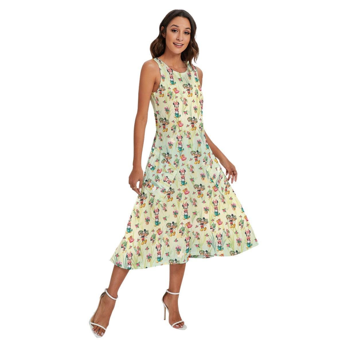 Gardener Mickey and Minnie - Disney Inspired Midi Dress in XS–7XL (new ...
