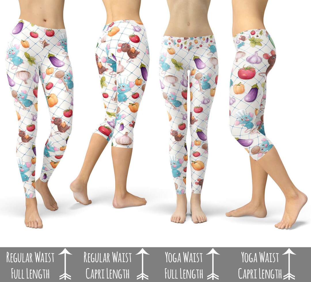 Ratatouille Veggies Theme Park Inspired Leggings in Capri or Full ...