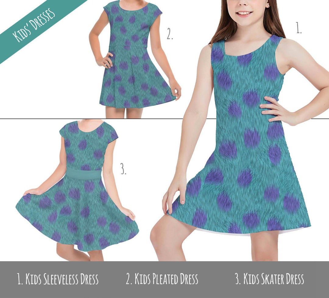 Sully Fur Monsters Inc Inspired Theme Park Inspired Kids' Dresses Girls ...