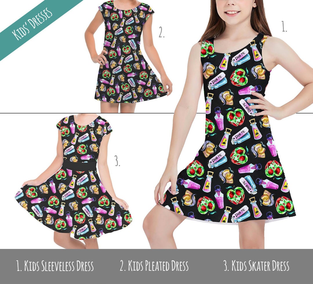 Pick Your Poison Theme Park Inspired Kids' Dresses Girls' Sleeveless ...