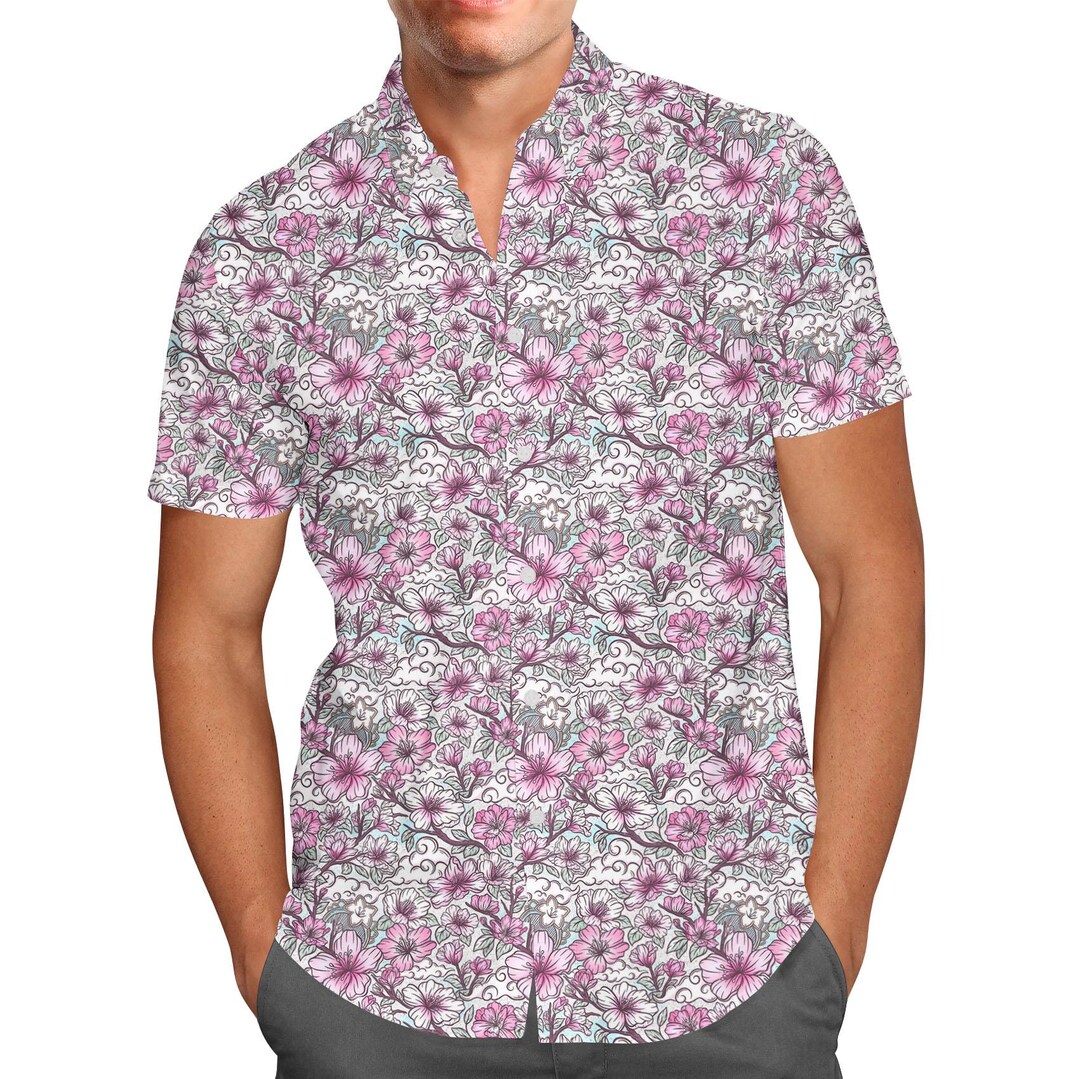 Fairytale Florals Mulan Inspired Disney Inspired Men's Button Down ...