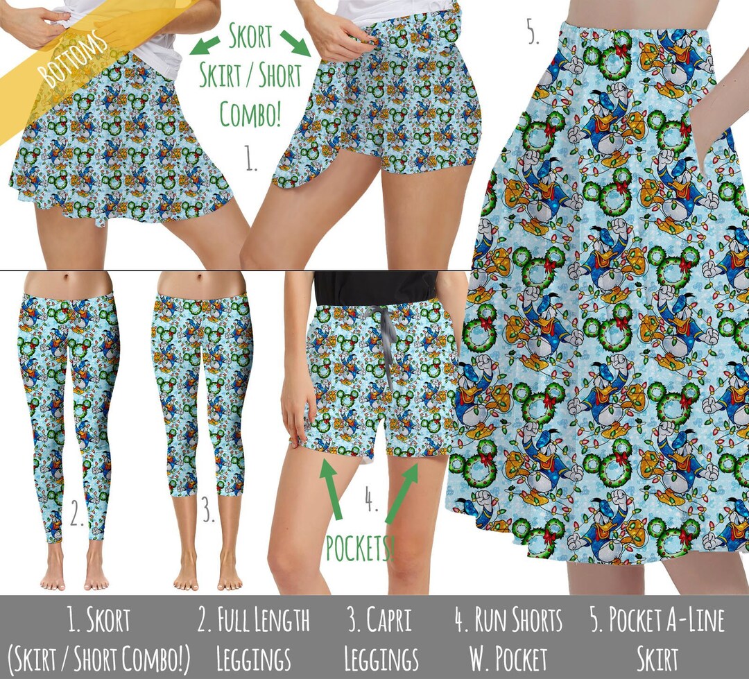 Donald Duck & the Christmas Lights Disney Inspired Women's Bottoms in ...