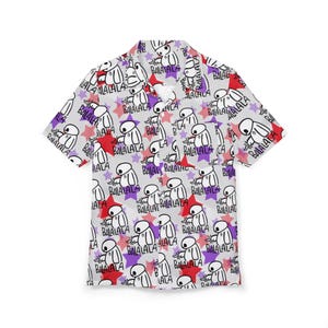 Baymax Balala Big Hero 6 Inspired - Men's Button Down Short-sleeved ...