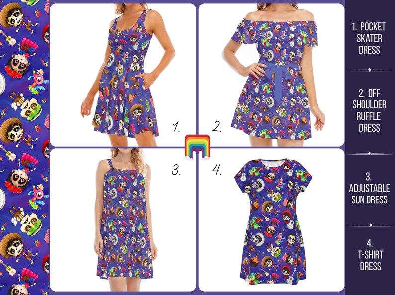 Poco Loco Coco Inspired - Disney Inspired Summer Dress in XS–5XL (new ...