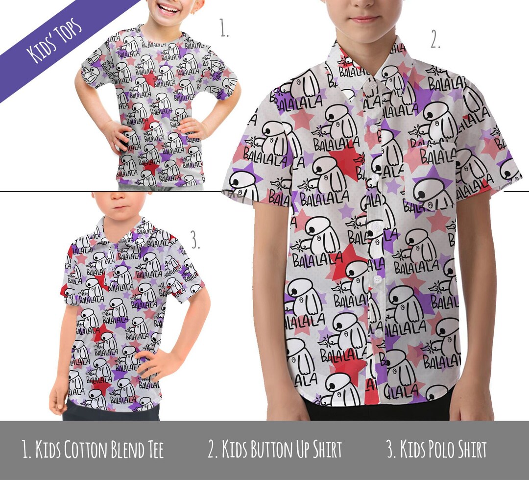 Baymax Balala Big Hero 6 Inspired Theme Park Inspired Kids' Tops ...