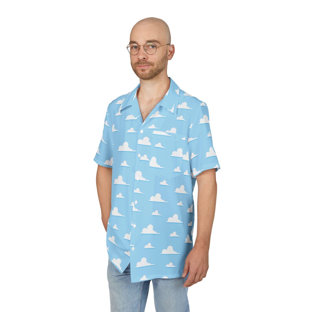 Pixar Clouds - Men's Button Down Short-sleeved Pocket Shirt | USA Made ...