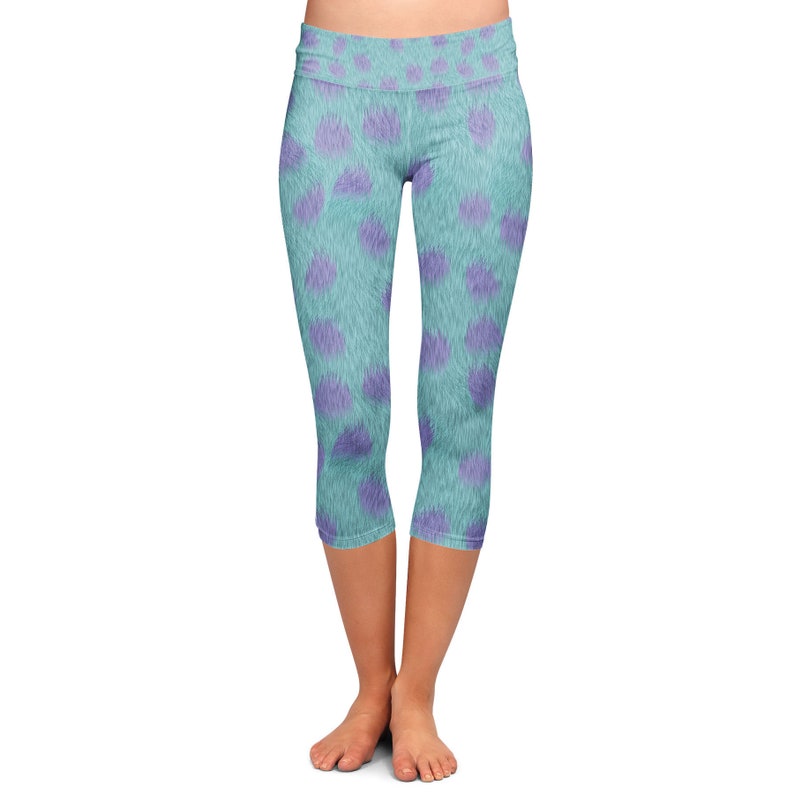 Sully Fur Monsters Inc Disney Inspired Leggings in Capri or - Etsy Sully Fur Monsters Inc Disney Inspired Leggings in Capri or - Etsy