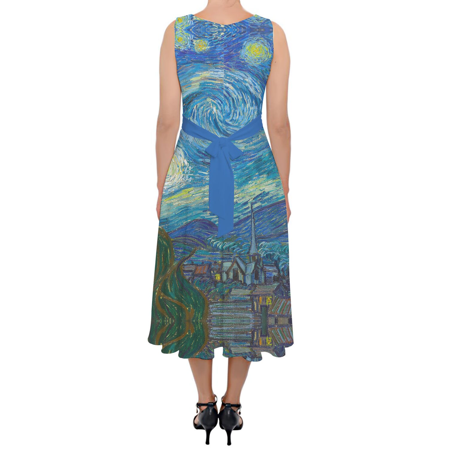 Van Gogh Starry Night Fine Art Midi Dress in XS 5XL - Etsy UK