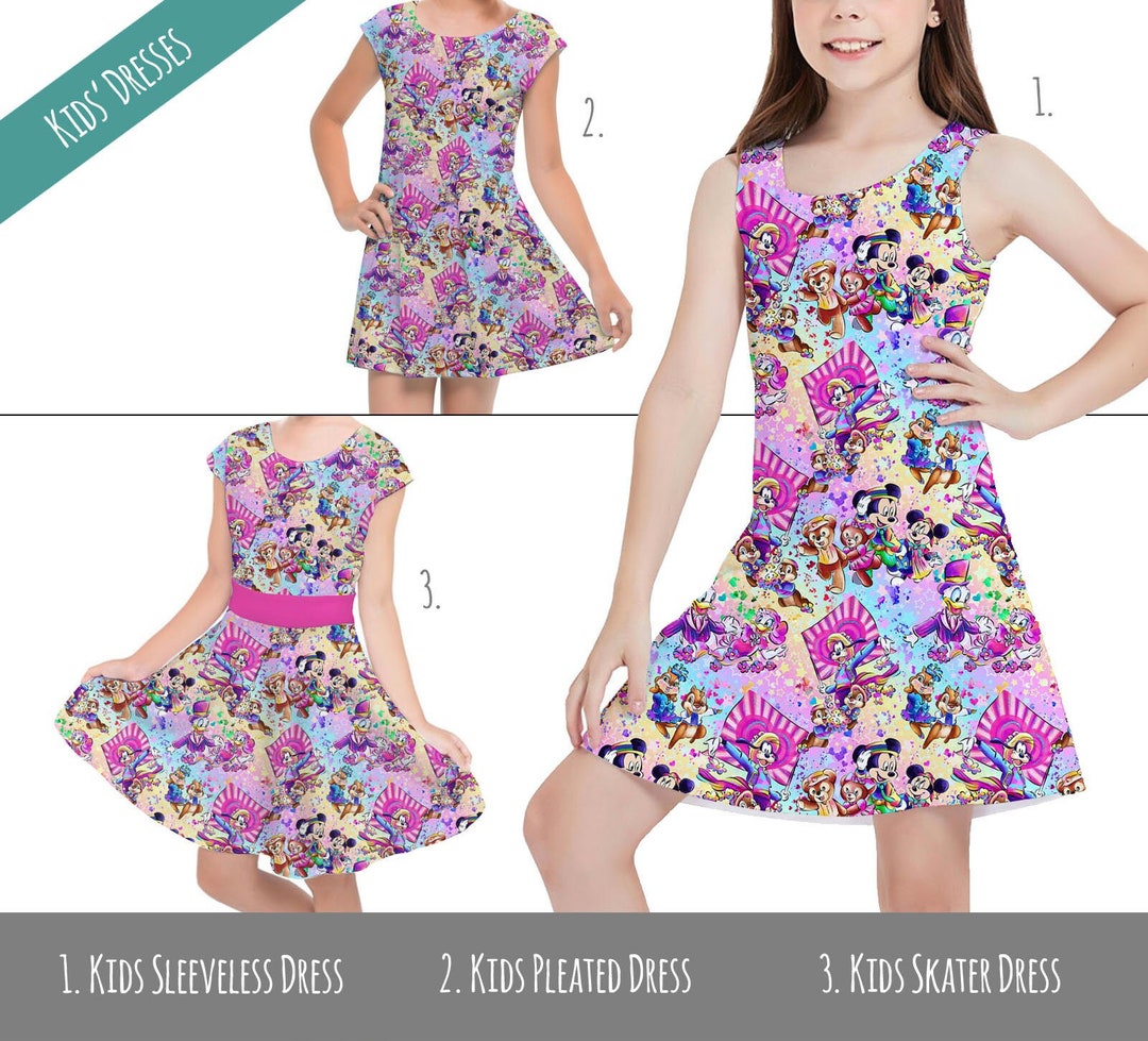 Duffy, Mickey, & Friends Theme Park Inspired Kids' Dresses Girls ...