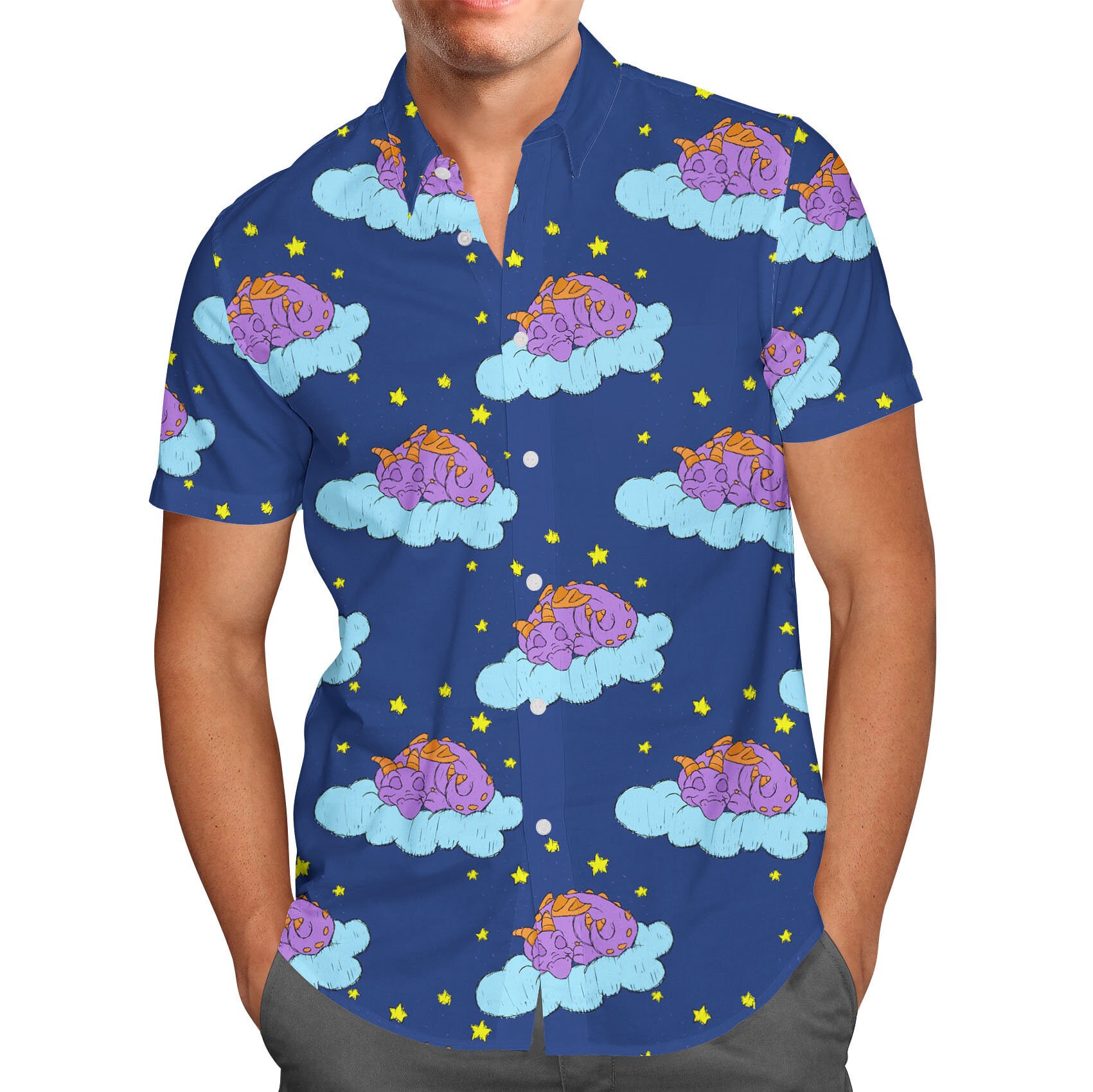 Figment Epcot Center T-Shirt Walt Disney Productions Vintage Yellow Men ...