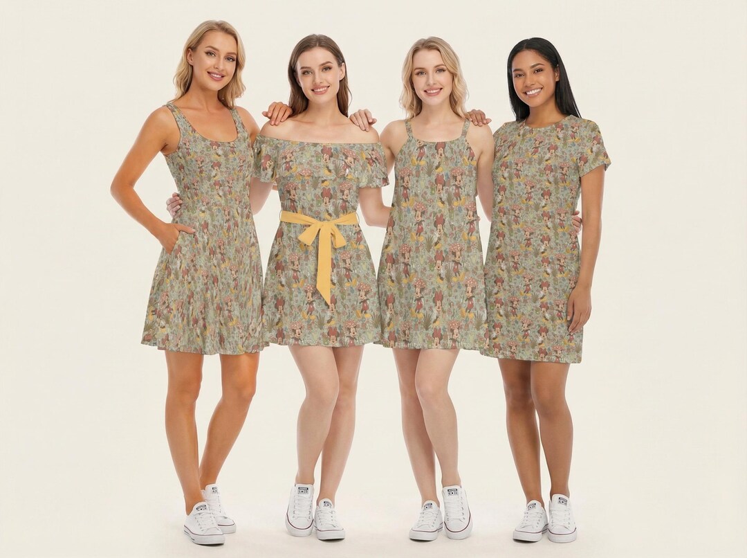 Cottagecore Mickey & Minnie - Disney Inspired Summer Dress in XS–5XL ...