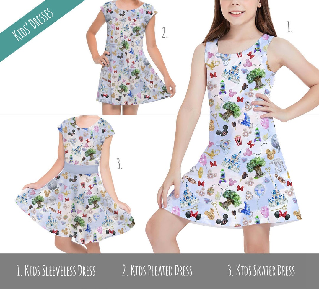 WDW Park Hopper Theme Park Inspired Kids' Dresses - Etsy
