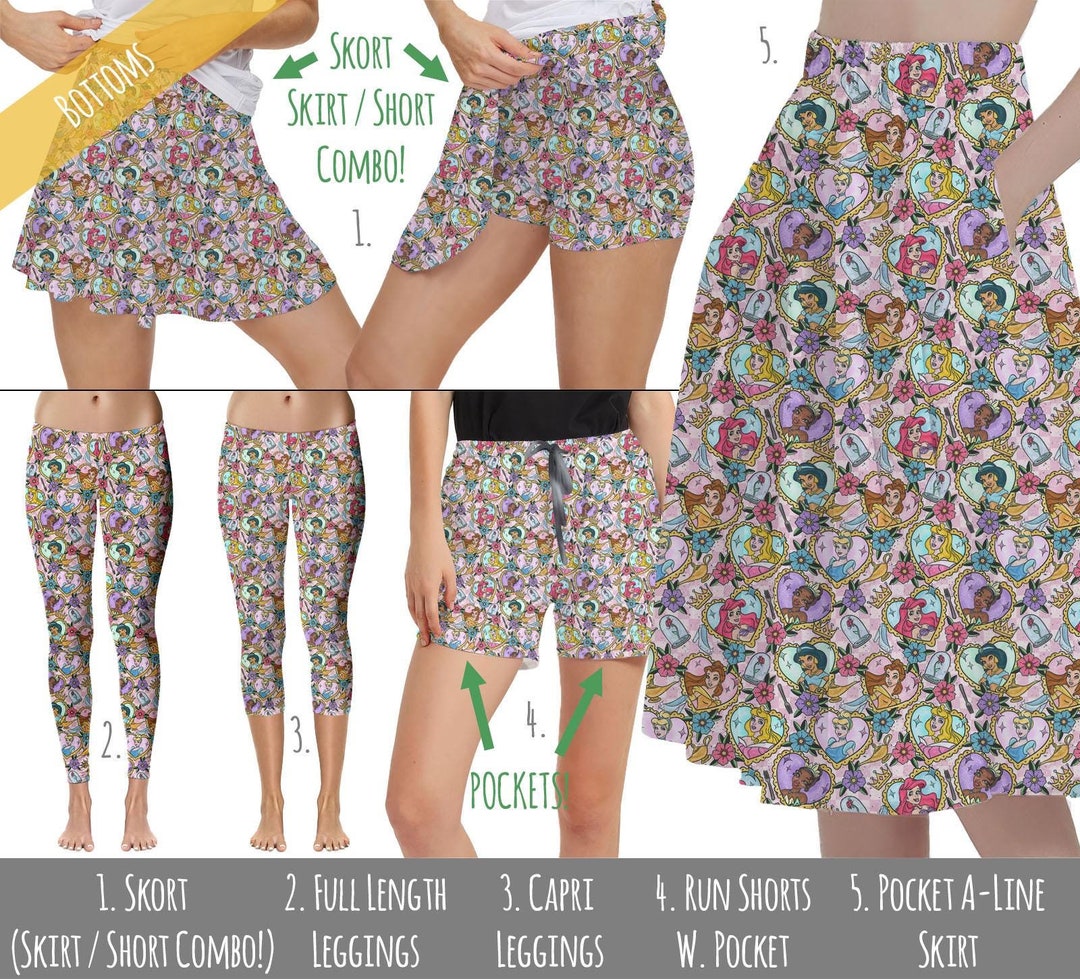 Tattoo Hearts Disney Princesses Disney Womens Bottoms in Sizes Xs 5XL ...