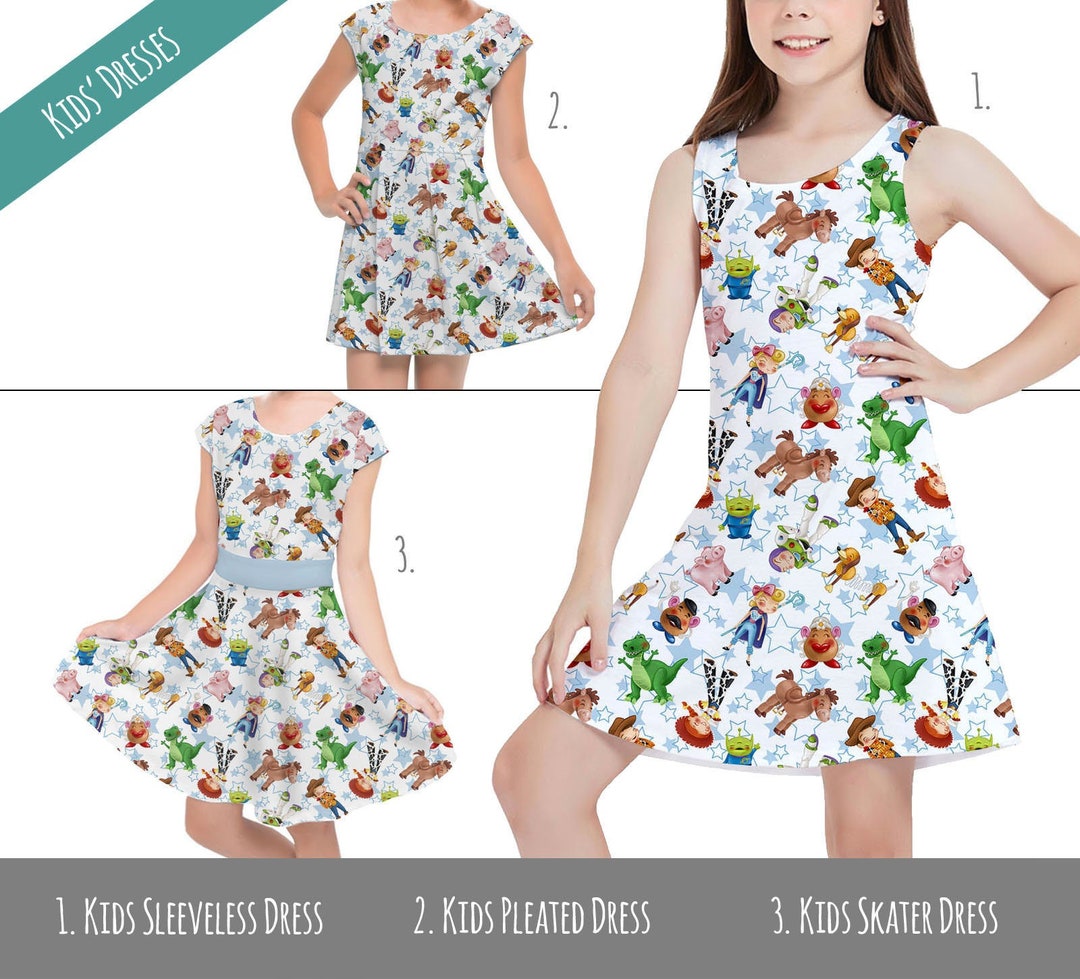 Toy Story Friends Theme Park Inspired Kids' Dresses Girls' Sleeveless ...